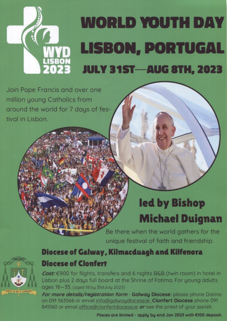 World Youth Day 2023 | Ballinderreen & Kinvara Parishes